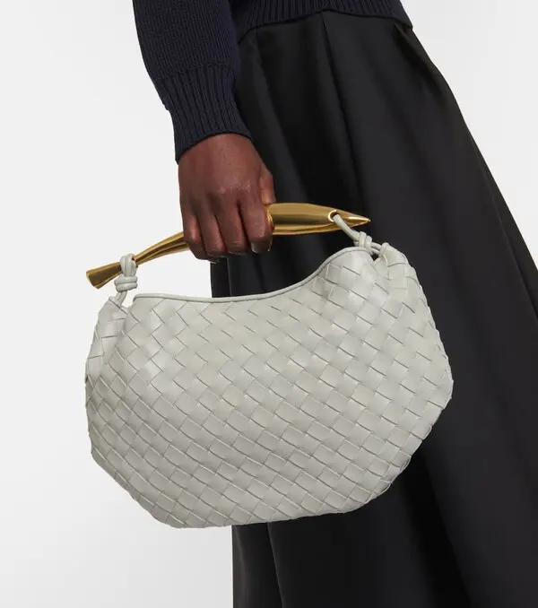 Bottega Veneta Sardine Intrecciato Leather Tote - Grey