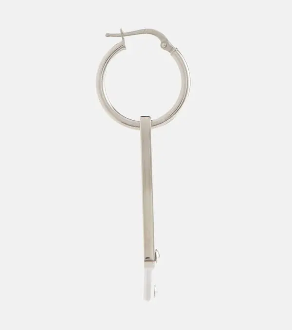 Prada Logo Hoop Earring