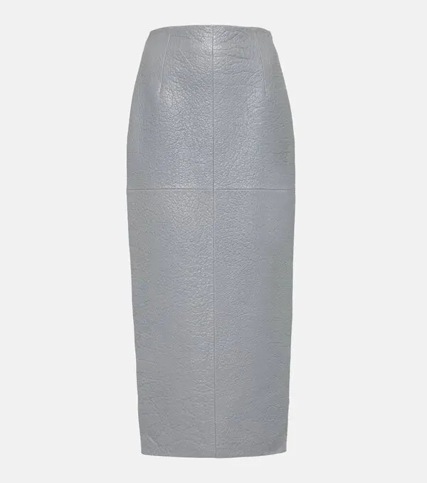 Prada High-rise Leather Pencil Skirt
