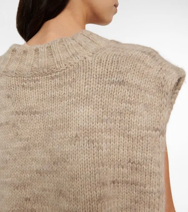 MAISON MARGIELA Alpaca, Cotton, And Wool Sweater Vest