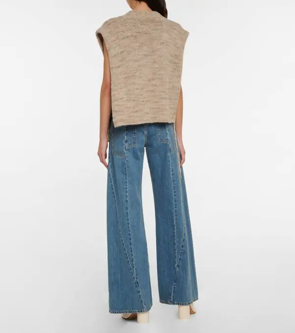 MAISON MARGIELA Alpaca, Cotton, And Wool Sweater Vest