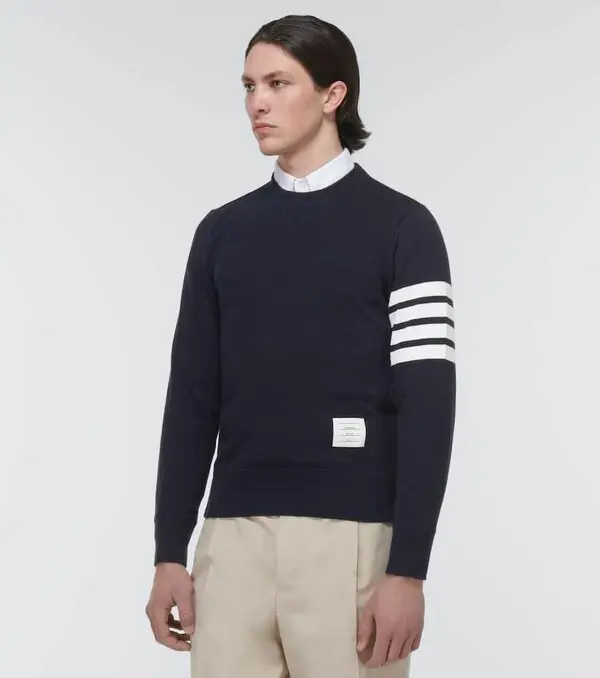 Thom Browne 4-bar Cotton Sweatshirt