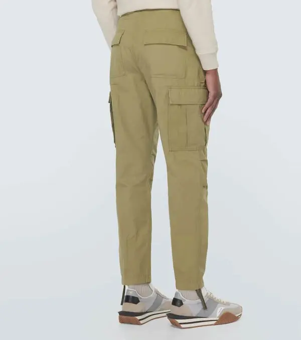 TOM FORD Enzyme Cotton Twill Cargo Pants