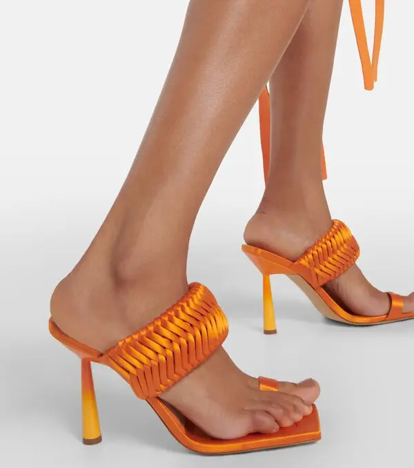 GIA BORGHINI Rosie 1 Satin Sandals