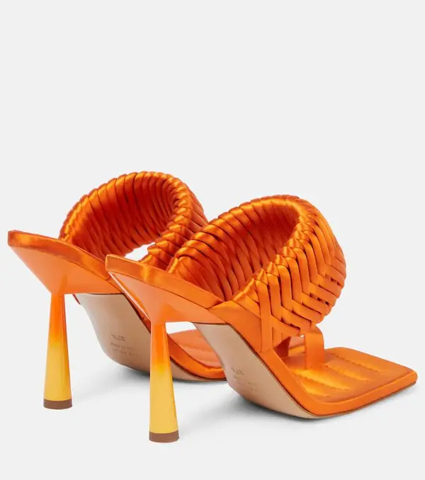 GIA BORGHINI Rosie 1 Satin Sandals
