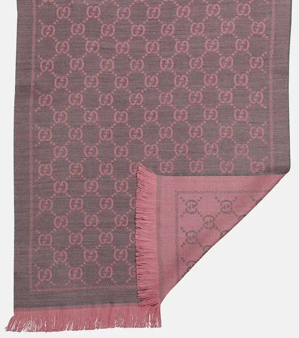 Gucci Gg Wool Jacquard Scarf