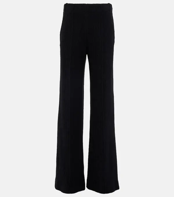 Chloé High-rise Flared Virgin Wool Pants