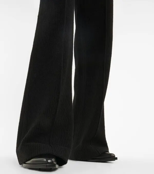 Chloé High-rise Flared Virgin Wool Pants