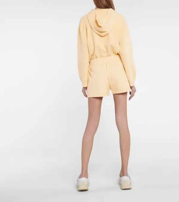Live The Process Cashmere-blend Shorts - Yellow