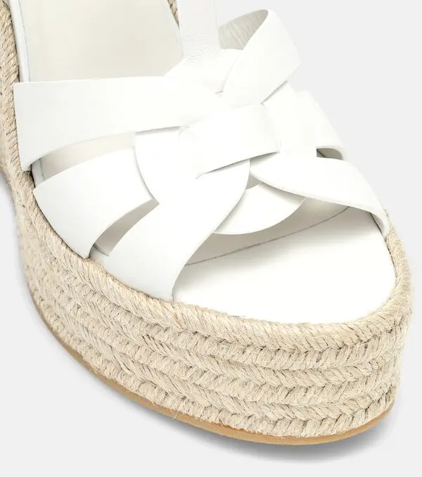 Saint Laurent Tribute 130 Leather Espadrilles