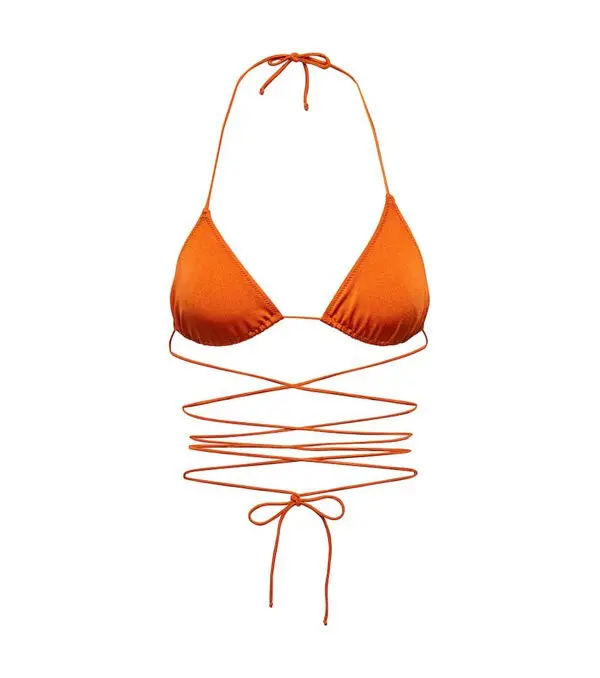 TROPIC OF C Praia Bikini Top - Orange