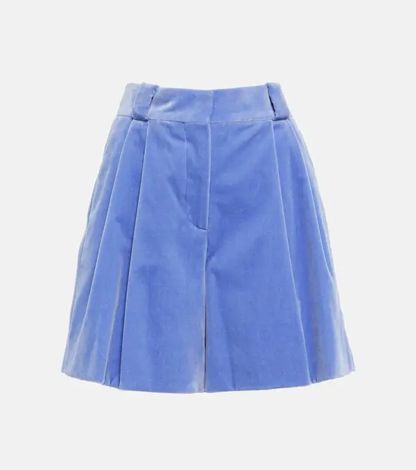BLAZÉ MILANO Fell Velvet Shorts - Blue