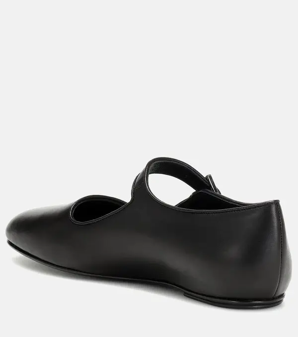 THE ROW Ava Leather Ballet Flats