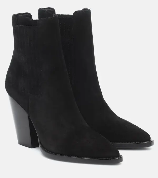 Saint Laurent Theo 95 Suede Ankle Boots