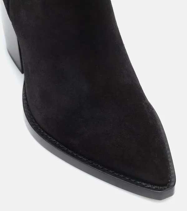 Saint Laurent Theo 95 Suede Ankle Boots