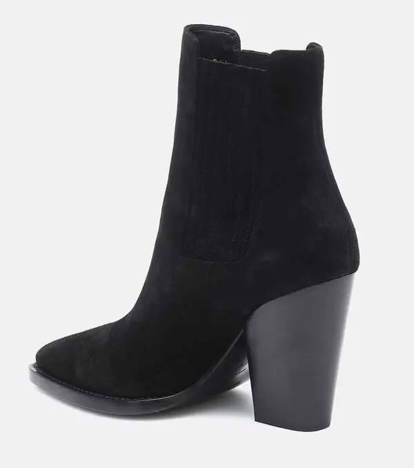 Saint Laurent Theo 95 Suede Ankle Boots