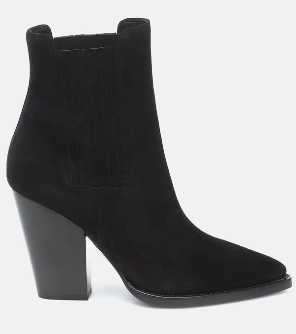 Saint Laurent Theo 95 Suede Ankle Boots