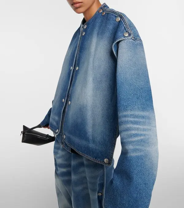 Y/project Snap Off Denim Bomber Jacket