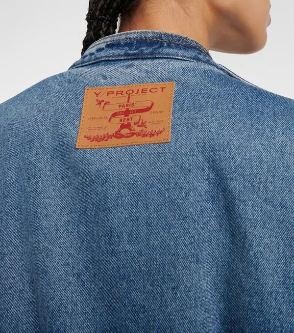 Y/project Snap Off Denim Bomber Jacket