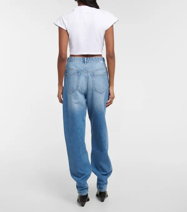 Isabel Marant Étoile Zineae Cotton Jersey Cropped Top - White