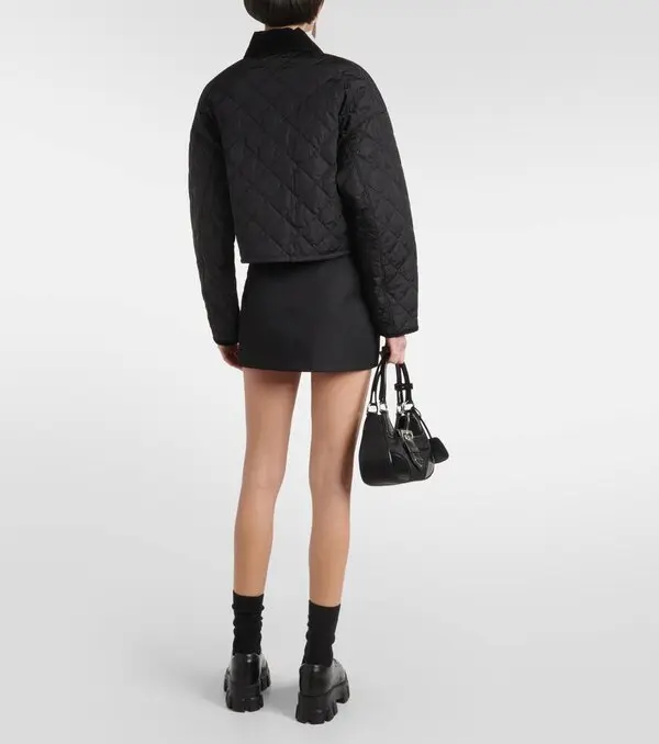 Prada Re-nylon Quilted Cropped Jacket