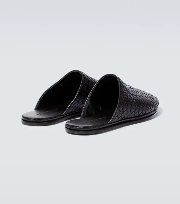 Bottega Veneta Intrecciato Leather Slippers