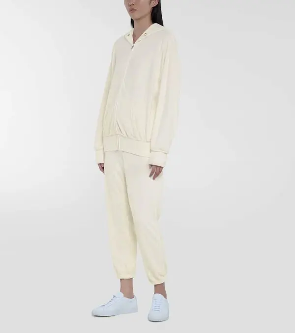 LES TIEN Velour Hoodie