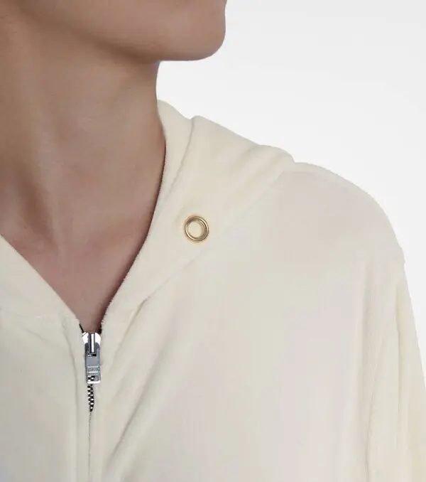 LES TIEN Velour Hoodie