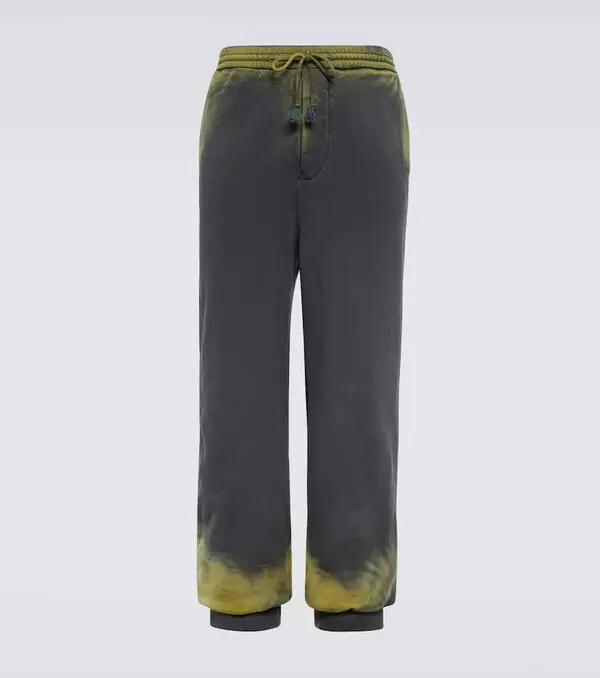 Loewe Anagram Cotton Jersey Sweatpants - Grey