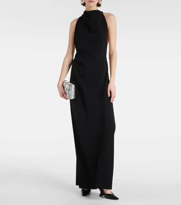 Proenza Schouler Crepe Maxi Dress - Black