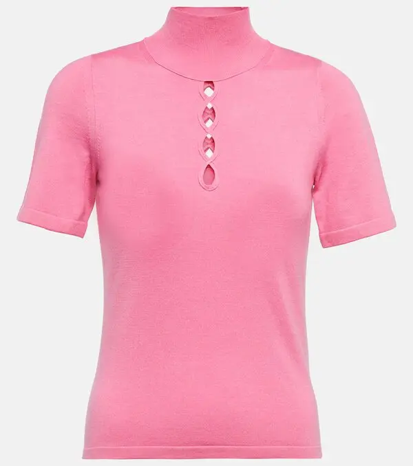 Dorothee Schumacher Cut-out Wool-blend Top