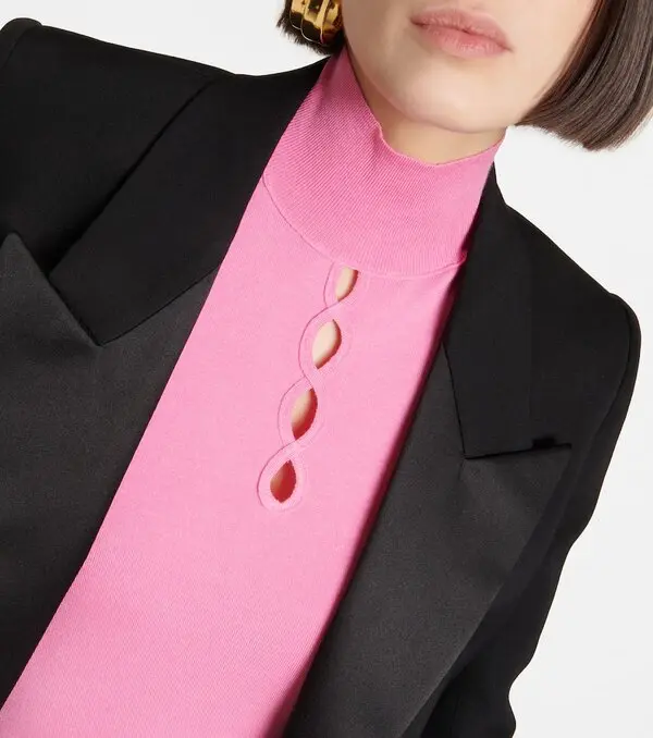 Dorothee Schumacher Cut-out Wool-blend Top