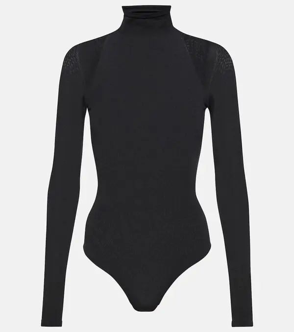 Alaïa Turtleneck Jersey Bodysuit