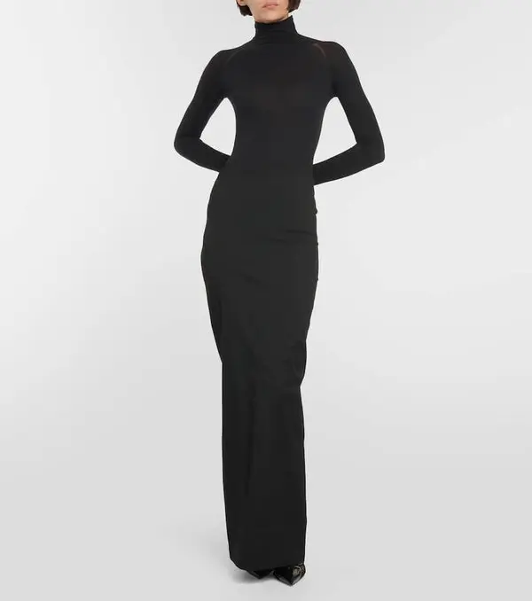 Alaïa Turtleneck Jersey Bodysuit