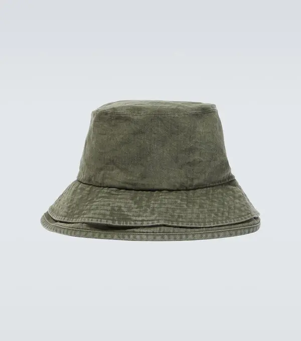 Sacai Denim Bucket Hat - Neutrals
