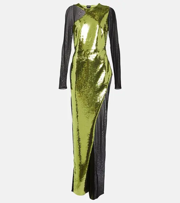 TOM FORD Liquid Sequin And Tulle Gown