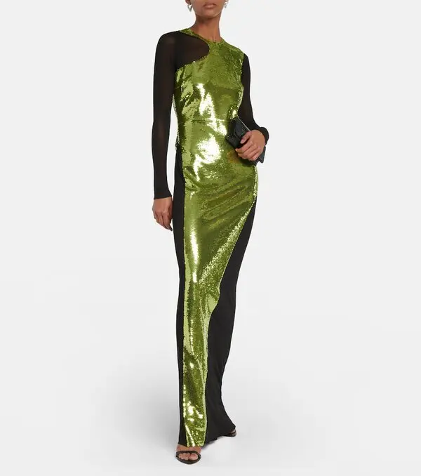TOM FORD Liquid Sequin And Tulle Gown