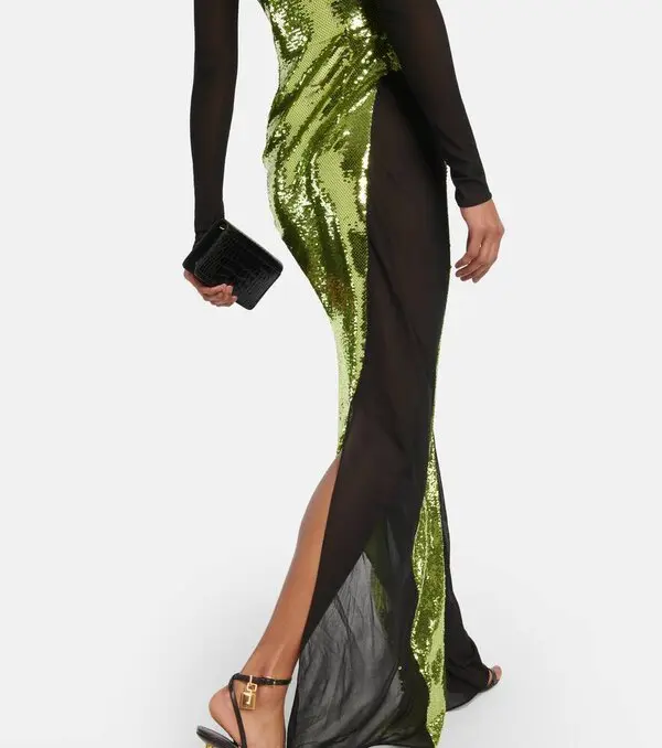 TOM FORD Liquid Sequin And Tulle Gown