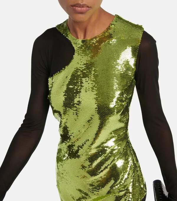 TOM FORD Liquid Sequin And Tulle Gown