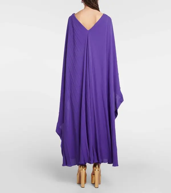 Valentino Garavani Pleated Silk Gown