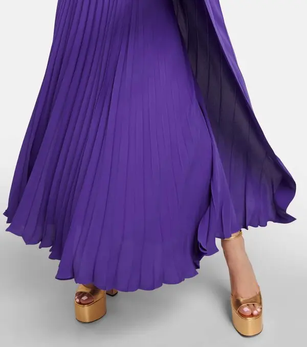 Valentino Garavani Pleated Silk Gown