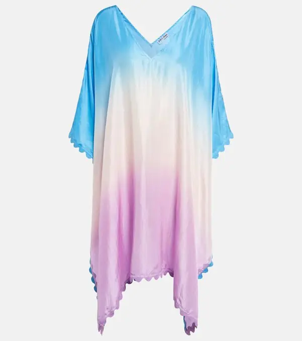 JULIET DUNN Ombre Silk Poncho - Multicoloured