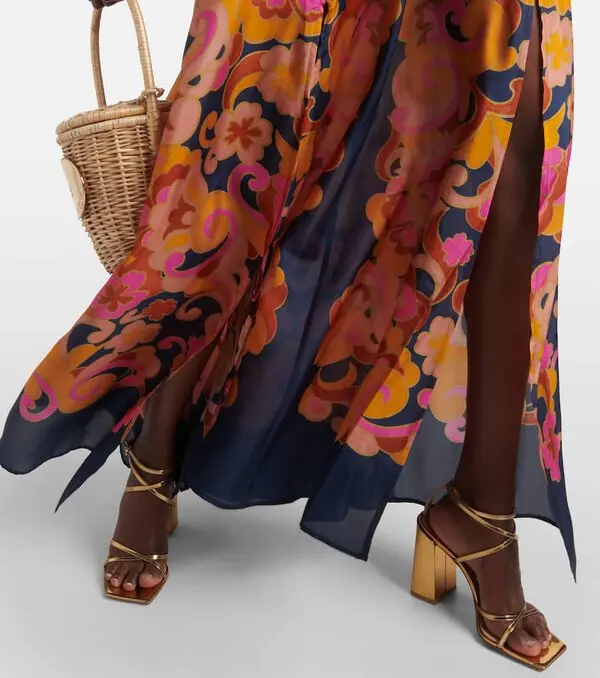 Zimmermann Acadian Printed Silk Maxi Dress