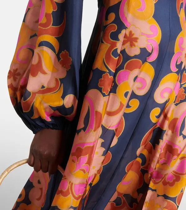 Zimmermann Acadian Printed Silk Maxi Dress