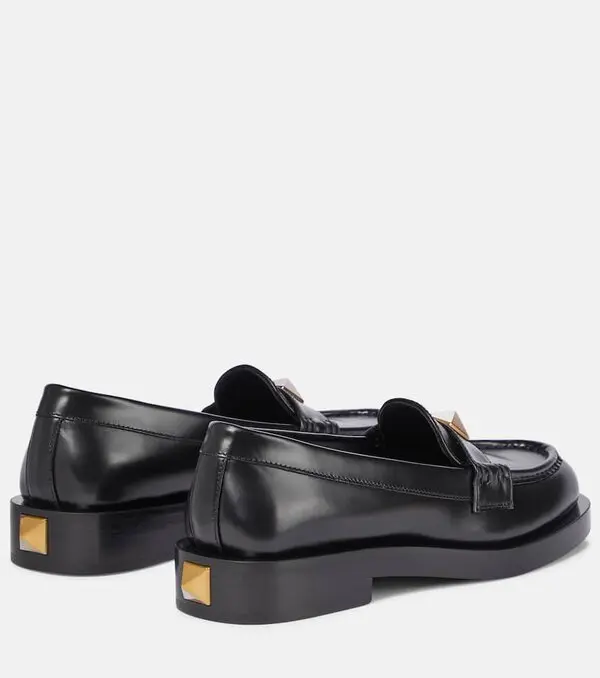 Valentino Garavani Roman Stud Leather Loafers