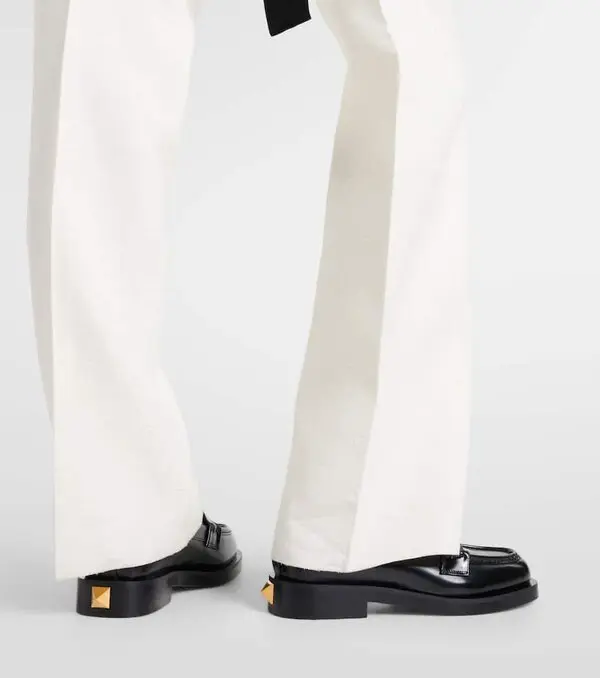 Valentino Garavani Roman Stud Leather Loafers