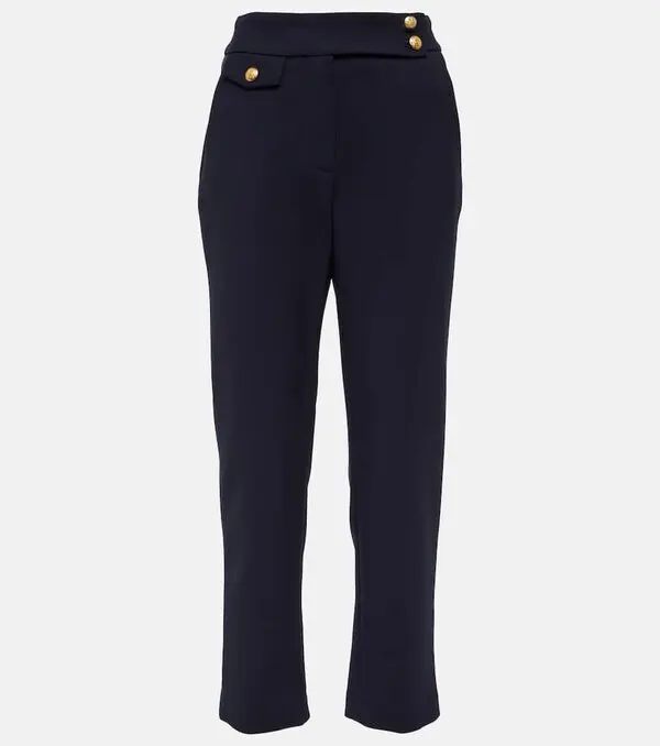 Veronica Beard Renzo High-rise Slim Cropped Pants