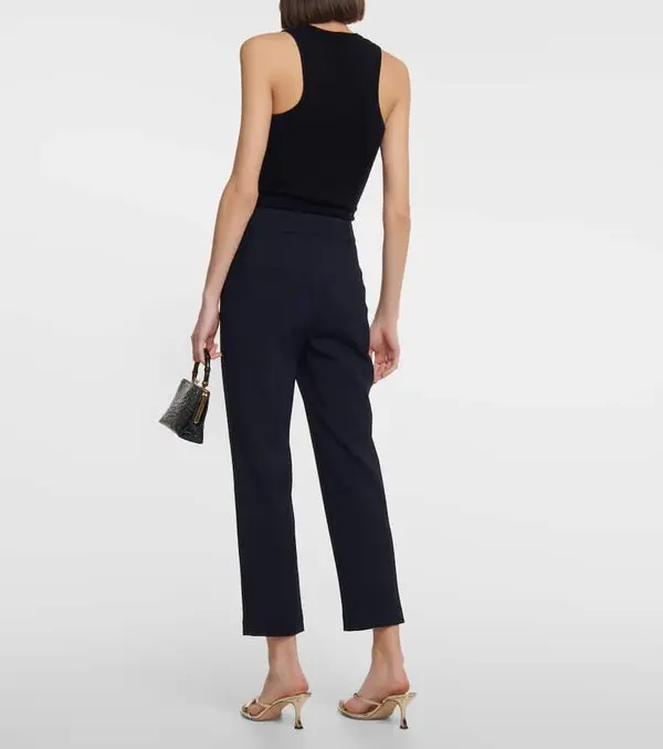 Veronica Beard Renzo High-rise Slim Cropped Pants