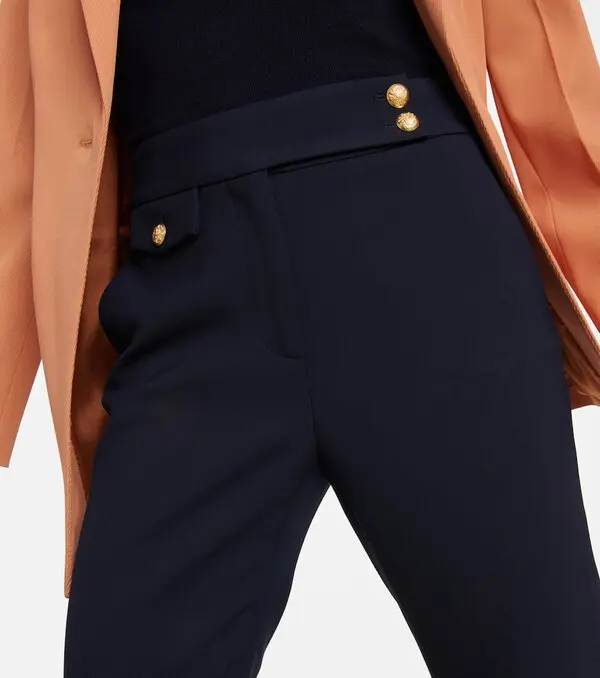 Veronica Beard Renzo High-rise Slim Cropped Pants