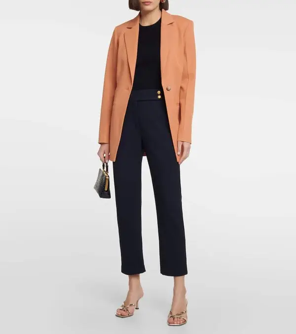 Veronica Beard Renzo High-rise Slim Cropped Pants